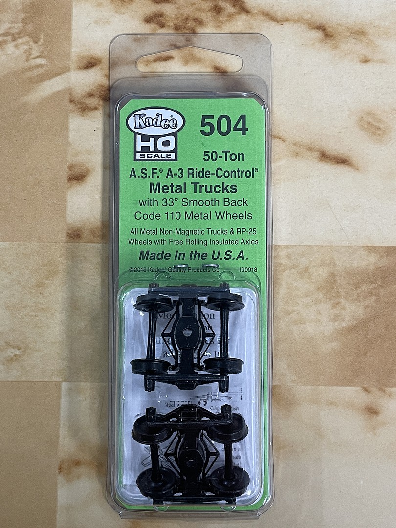 A3 Ride Control 50-Ton Freight Trucks (Metal Wheels) -- HO Scale Model ...