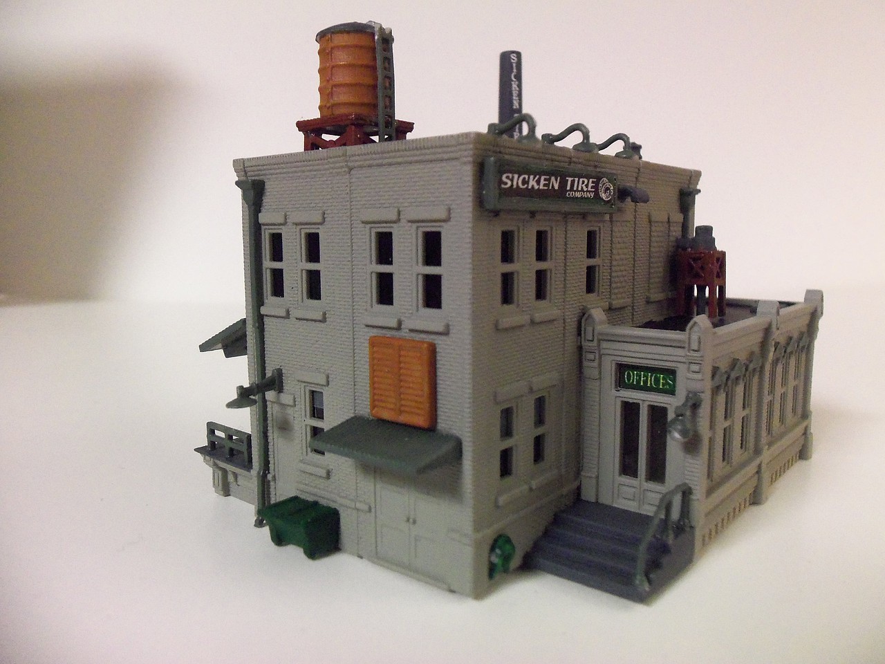 Pre Fab Sicken Tire Company N Scale -- N Scale Model Railroad Building ...