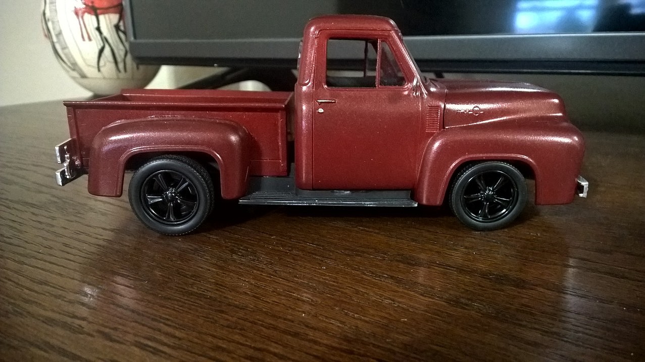 1955 Ford F-100 Pickup Street Rod -- Plastic Model Truck Kit -- 1/24 ...